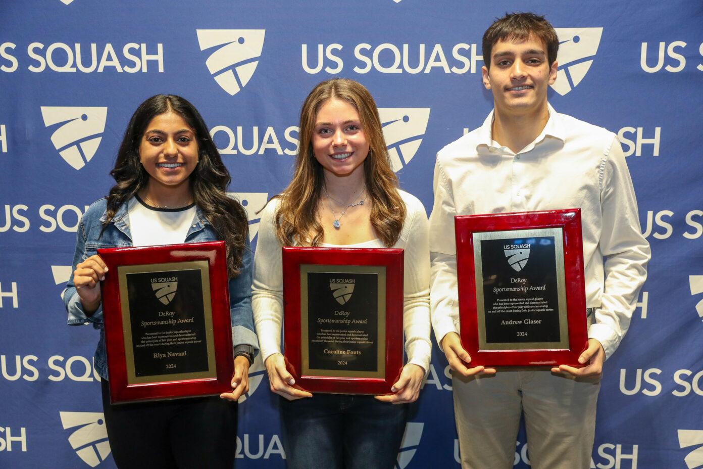 Navani, Fouts and Glaser Honored with DeRoy Sportsmanship Award | US Squash